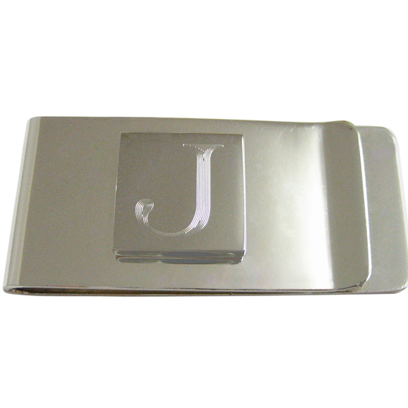 Kiola Designs | Accessories | Letter J Etched Monogram Money Clip ...